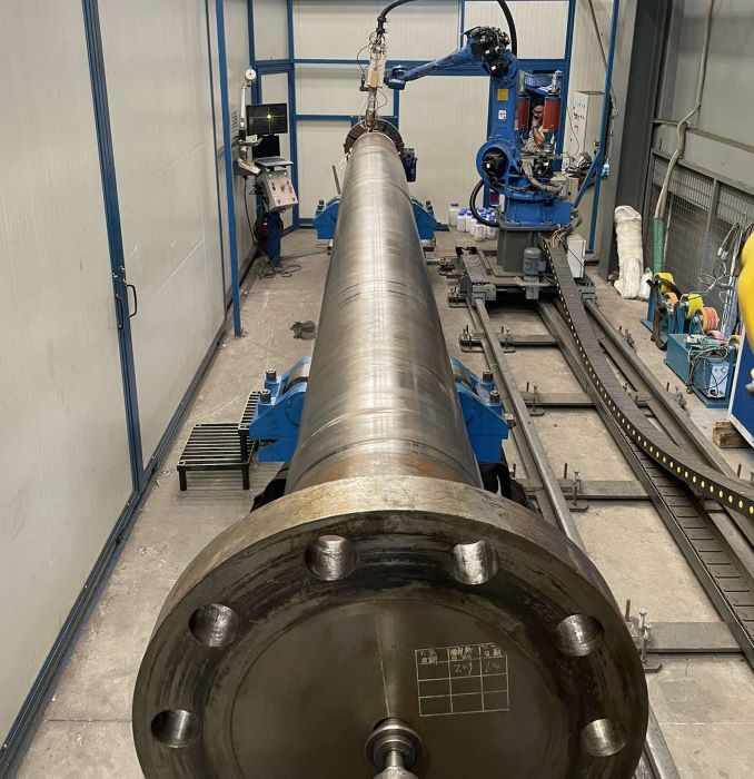 Laser cladding tail shaft reconditioning!!! - METLOCKAST HELLAS